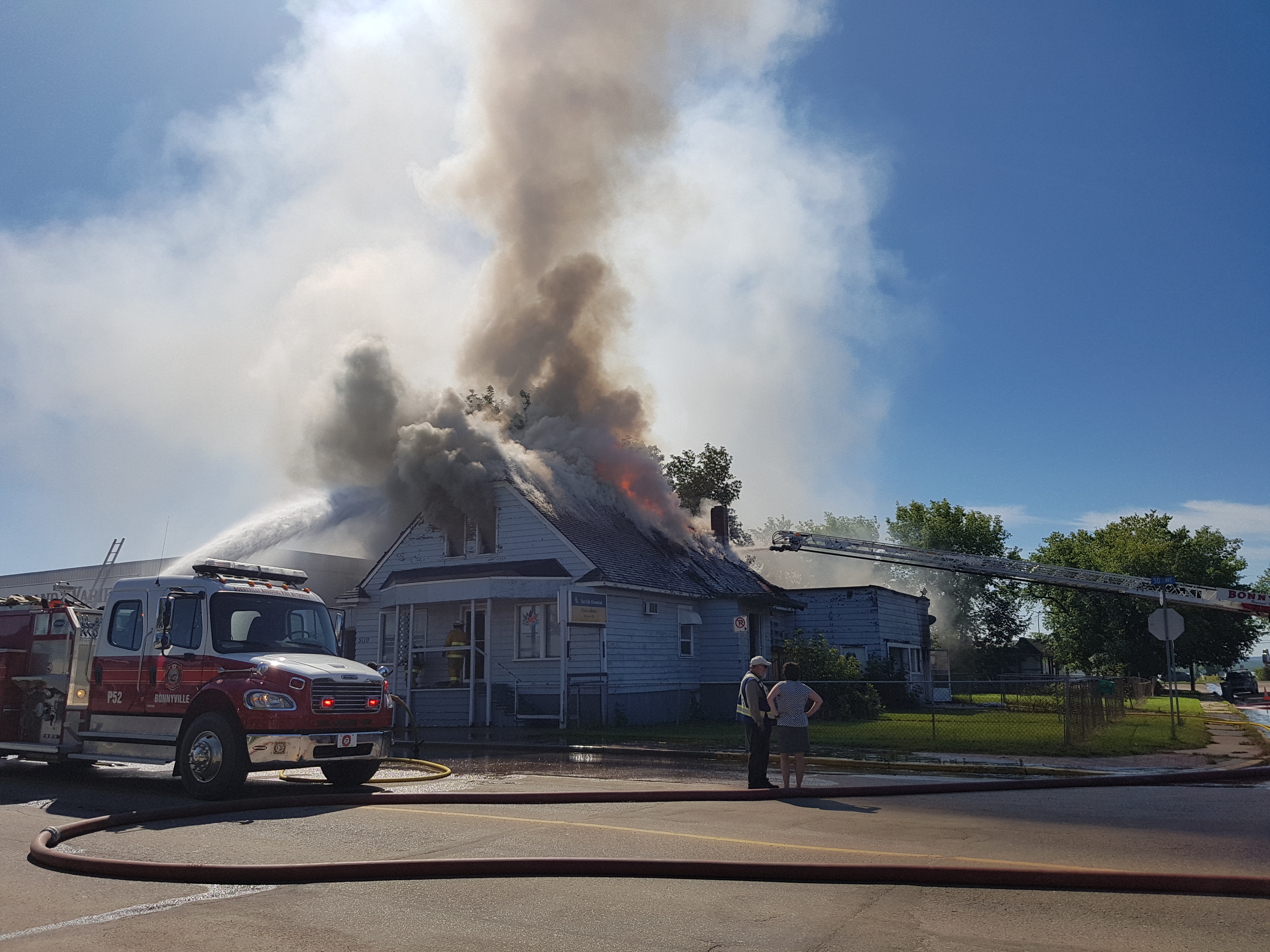 Fire on Main Street Bonnyville - Lakeland Connect