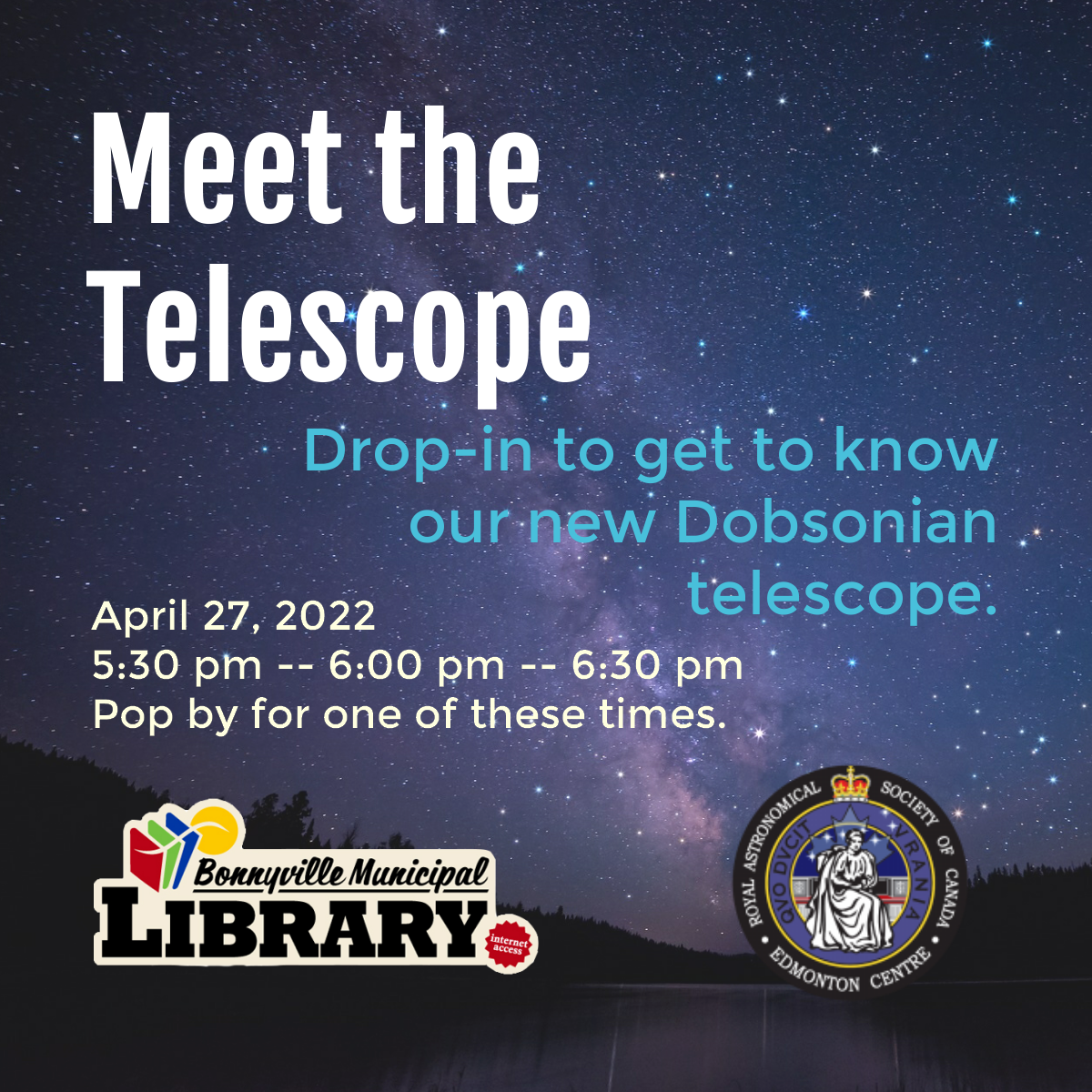 Bonnyville Municipal Library holding meet the telescope night ...